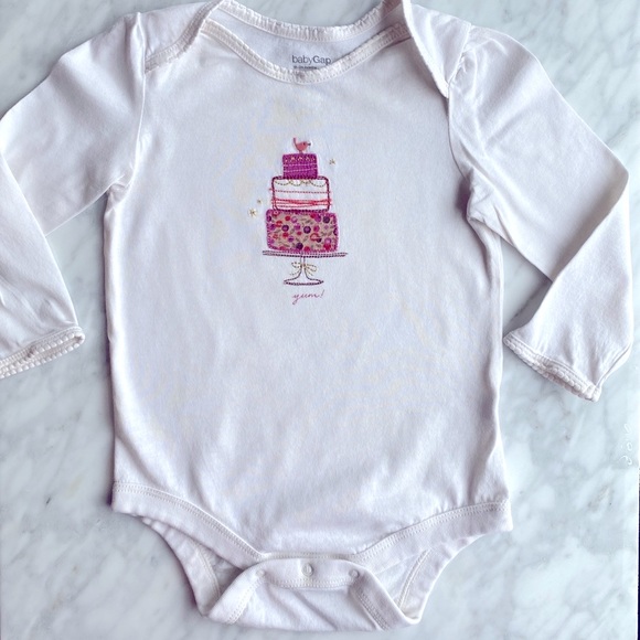GAP | One Pieces | 824m Baby Gap Layered Cake Embroidered Top | Poshmark